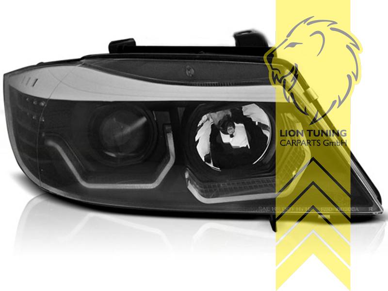 3D LED Angel Eyes Scheinwerfer für BMW E90 Limousine E91 Touring schwarz | eBay