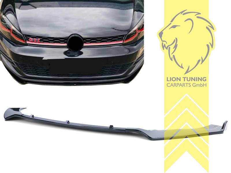 FRONTSPOILER SPOILERLIPPE FÜR VW Golf 7 GTI Limousine Variant Schwarz Hochglanz EUR 76,06 ...